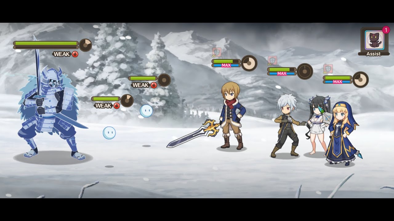 KonoSuba: Fantastic Days - Main Quest Pt.1 Ch.4 Mid-boss: Winter Shogun ...