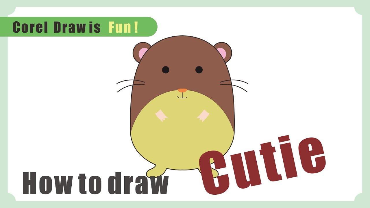 Let's draw a Cutie by Corel Draw ! (같이 그려요, 귀요미2) - YouTube