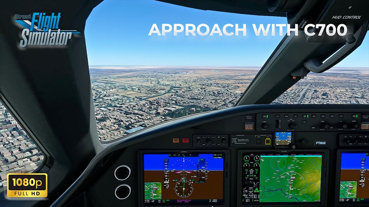 Approach with C700 | C700 | Microsoft Flight Simulator - YouTube