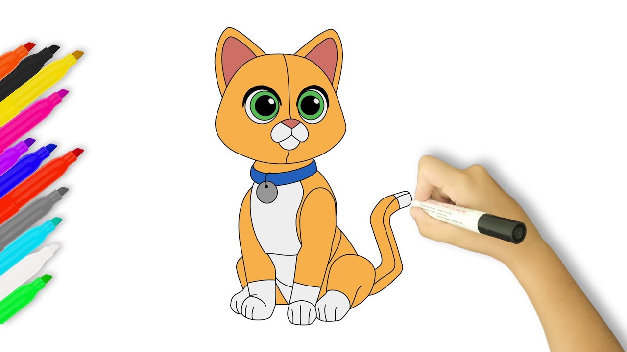 How to Draw Sox the Cat | Lightyear - YouTube
