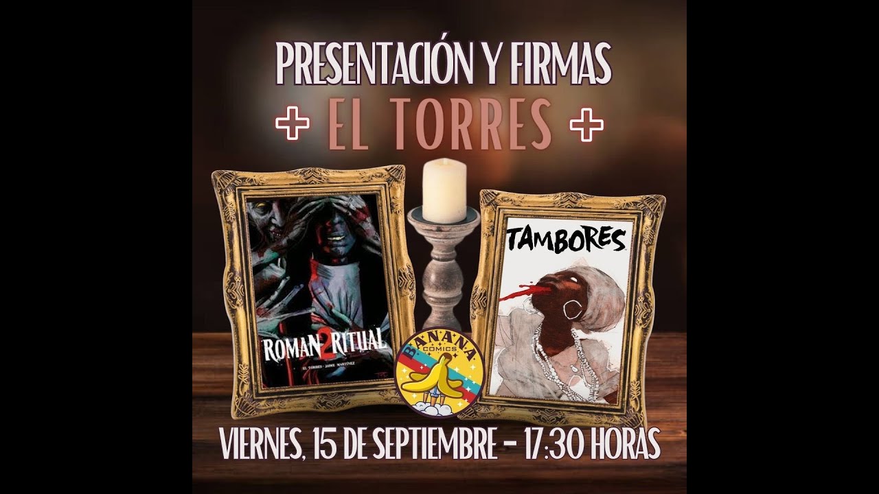 PRESENTACIÓN Y FIRMA CON EL TORRES: ROMAN RITUAL 2 Y TAMBORES - YouTube
