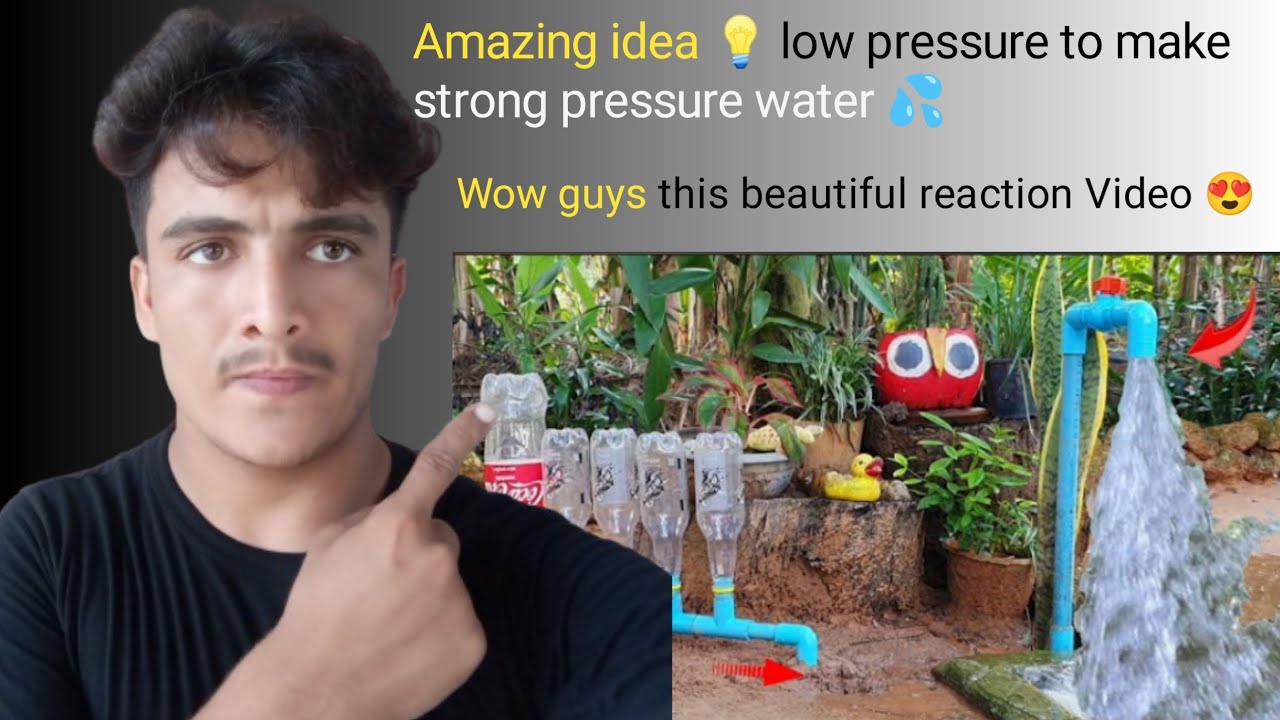Amazing idea low pressure water to strong pressure water #reaction # ...