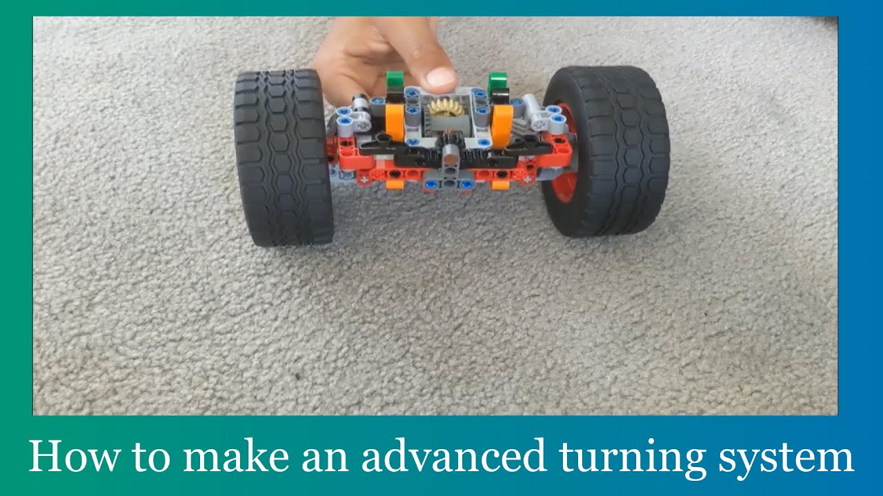 How to make a Lego Technic advanced turning system w/ instructions ...