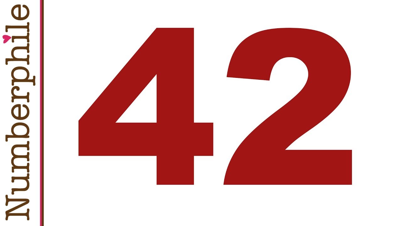 42 And Douglas Adams Numberphile YouTube