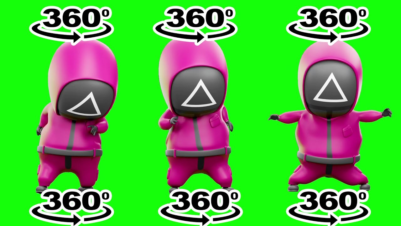 Squid Game Guard Dancing 999x Speed 360º - YouTube
