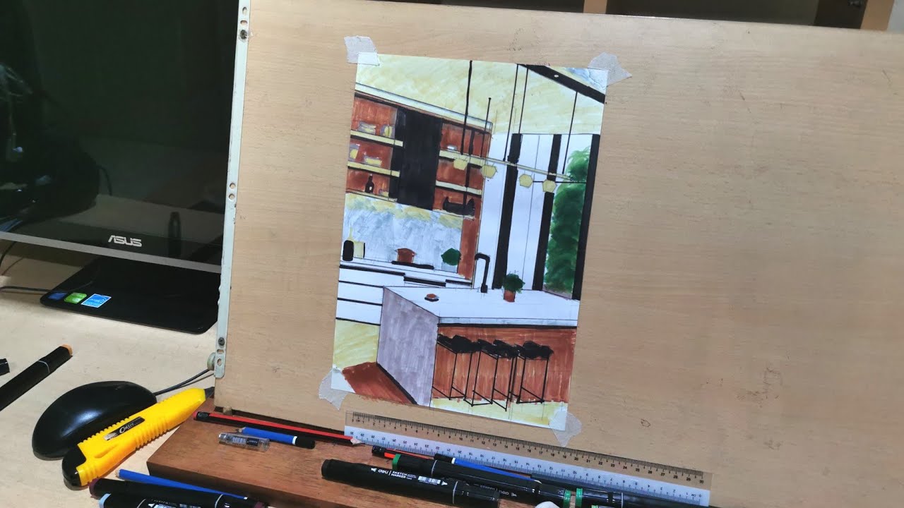 厨房室内设计 Kitchen Interior Design | 郑振宏 Tee Zhen Hong - YouTube