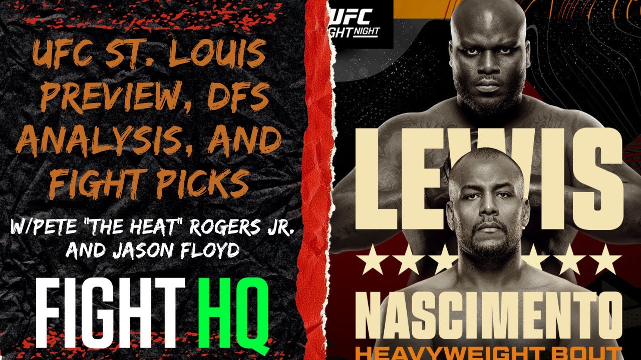 UFC St. Louis Preview, DFS/Betting Analysis, and Fight Picks - YouTube