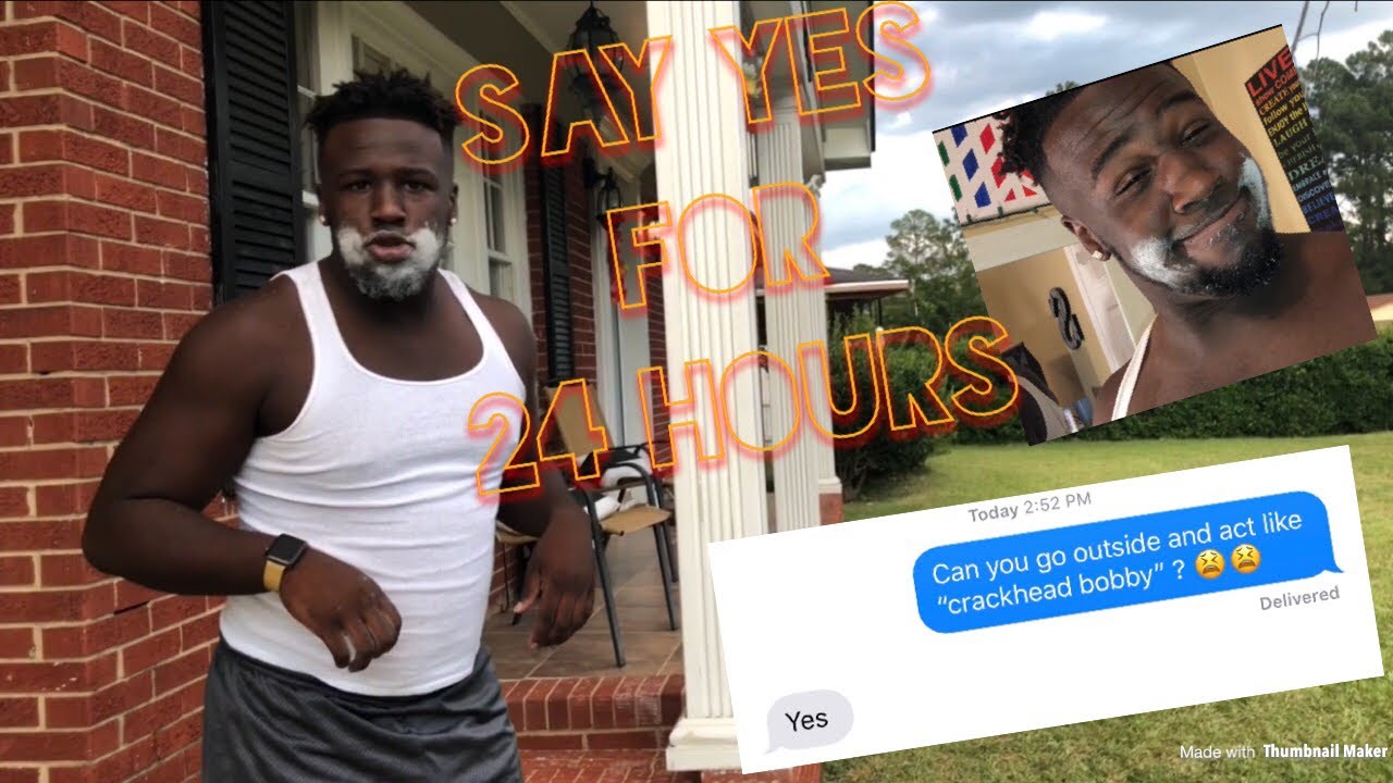 MUST SAY YES FOR 24 HOURS CHALLENGE (HE REALLY DID IT!!) - YouTube