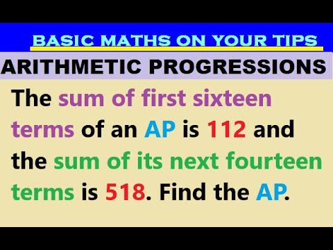 The sum of first sixteen terms of AP is 112 and the sum of its next fourteen terms is 518. Find ...