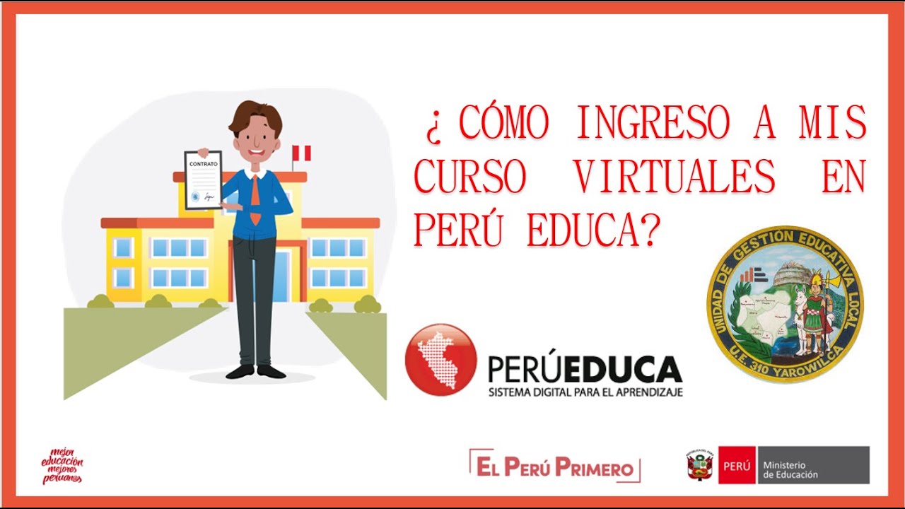 ¿CÓMO INGRESO A MIS CURSOS VIRTUALES EN PERUEDUCA? - YouTube