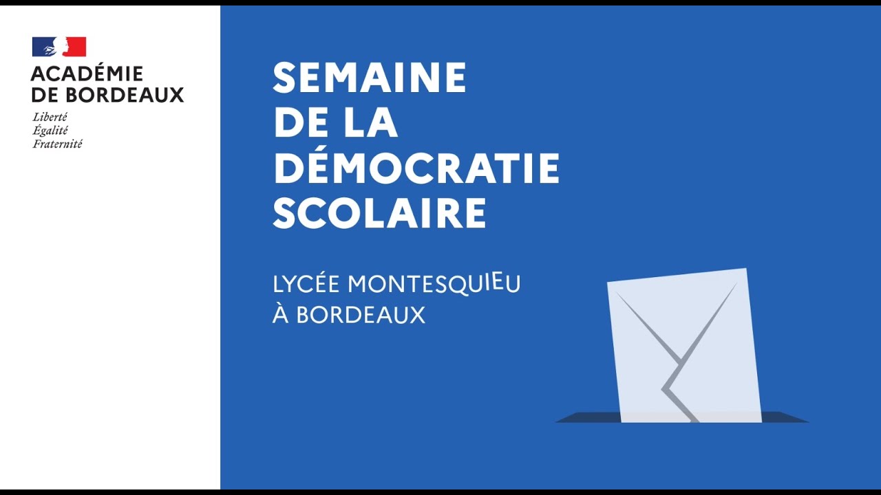 Semaine De La Démocratie Scolaire Élection Des Cvl Au Lycée
