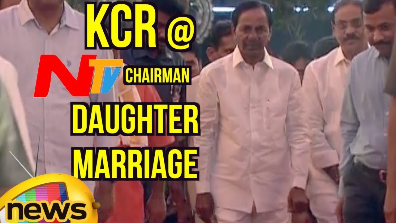 CM KCR Attends NTV Chairman Narendra Choudary's Daughter Rachana ...