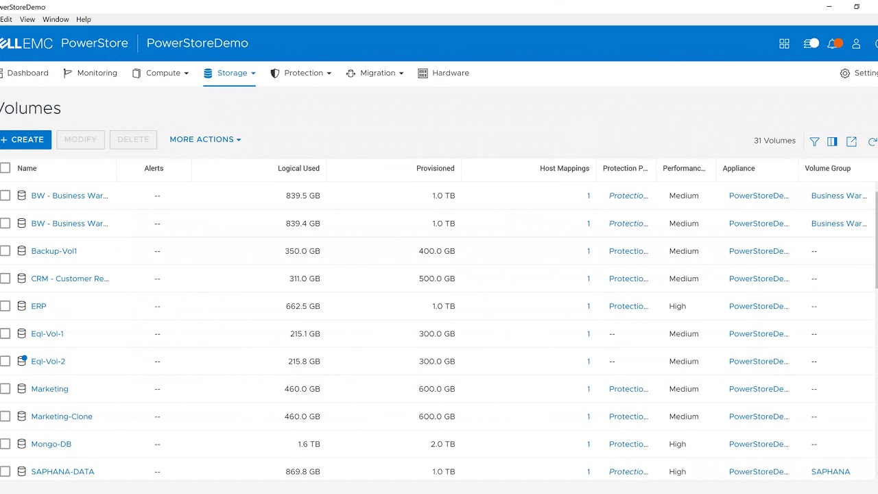 Dell EMC PowerStore Manager - Add Volumes and Hosts Demo - YouTube