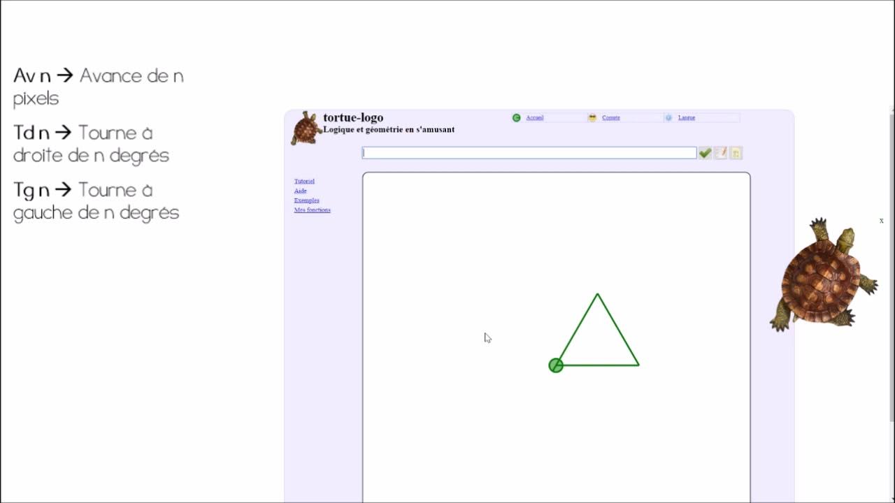 La programmation avec Tortue Logo - YouTube