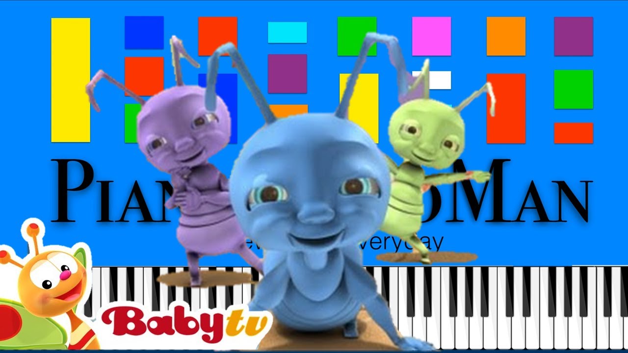 BabyTV Here We Go Looby Loo Medium 4K Piano Tutorial - YouTube