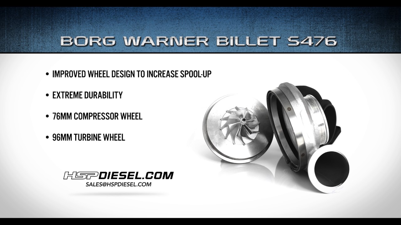 Borg Warner Billet S476 Turbo - YouTube