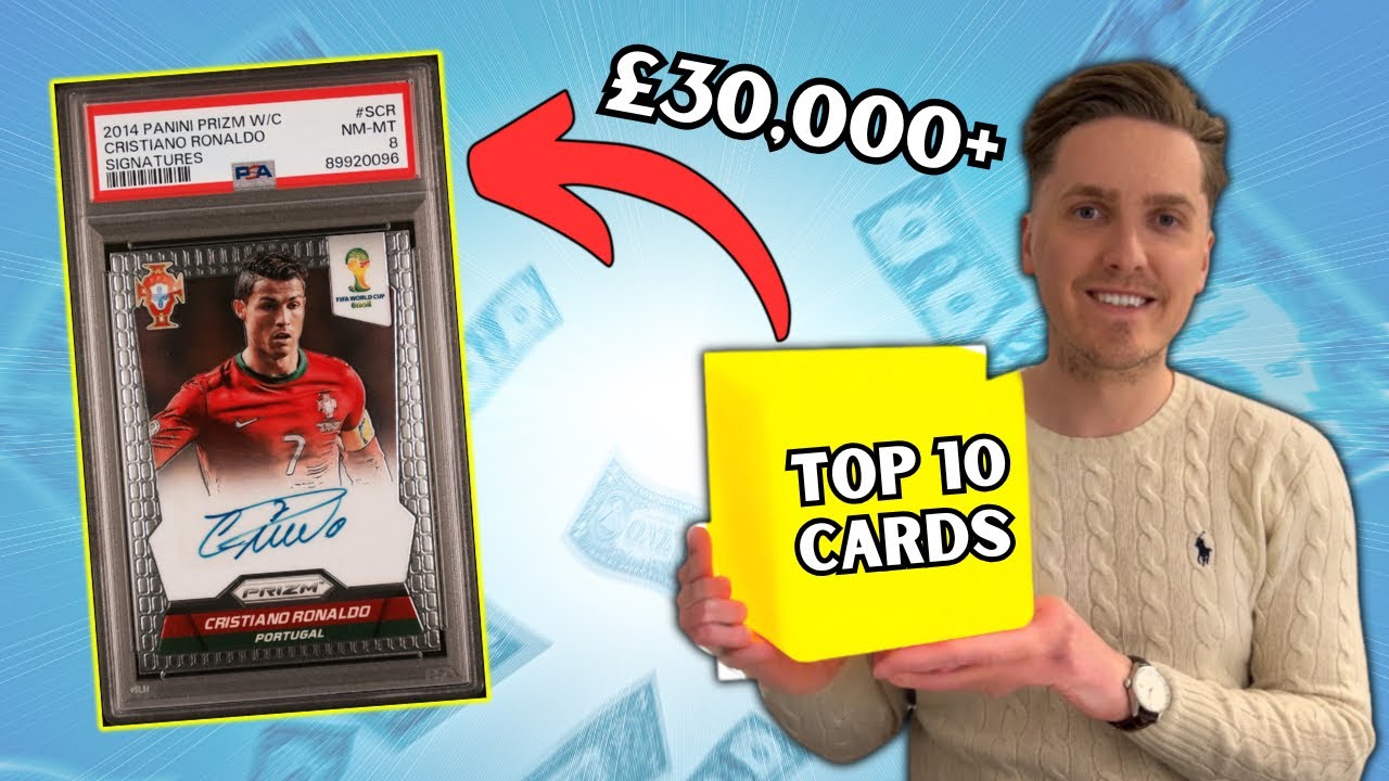 My TOP TEN most expensive football cards in my collection! - YouTube