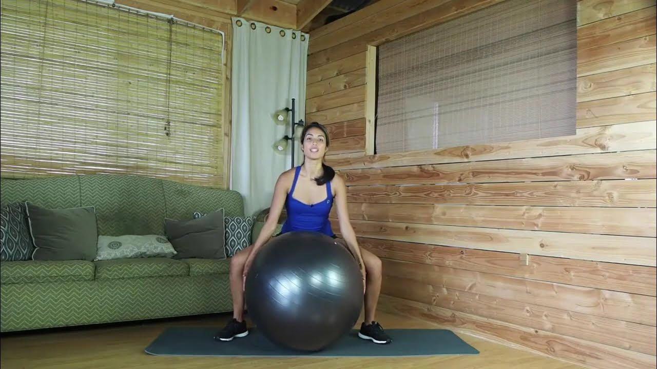 Stability Ball Frog Jump - A Low-Impact Exercise - YouTube