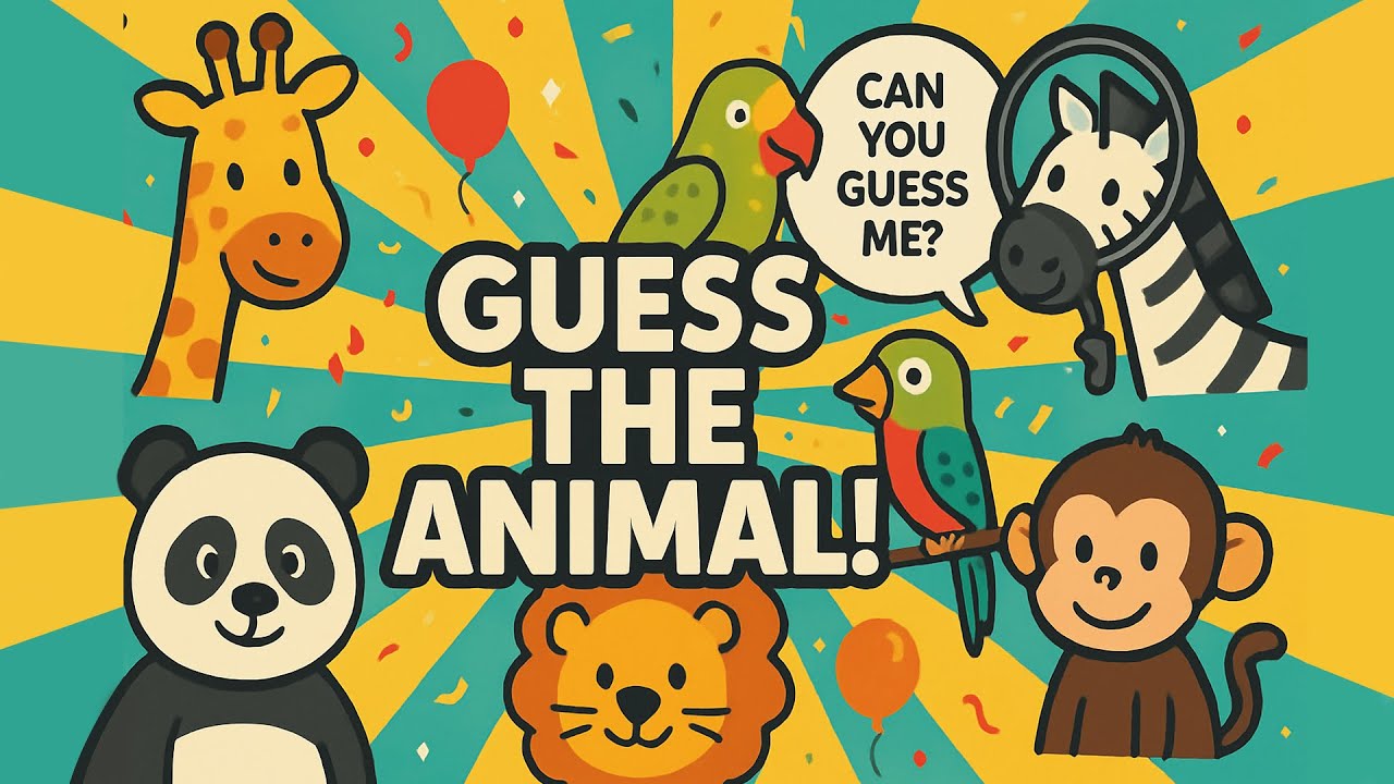 Guess the Name of Animals for Kids | Fun Animal Quiz Game - YouTube