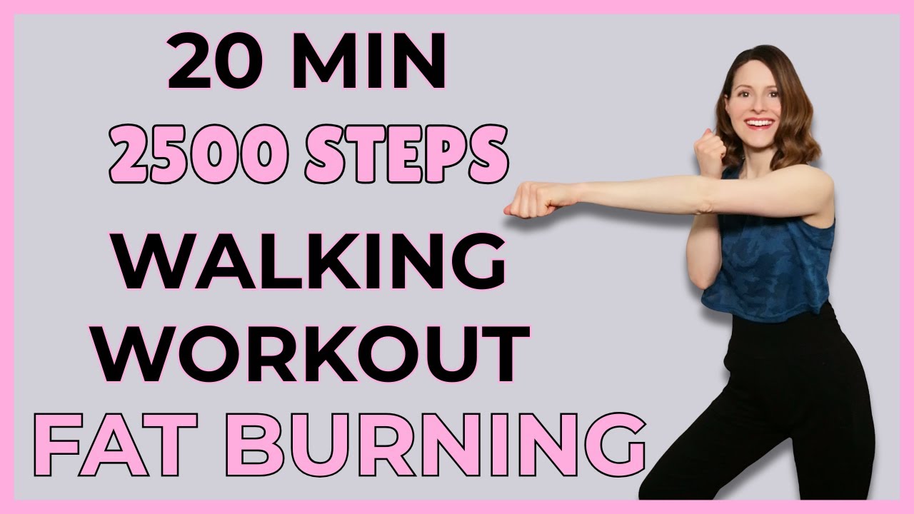 2500 STEPS IN 20 MINUTES - DANCY FAT BURNING WALKING WORKOUT / Sweaty ...