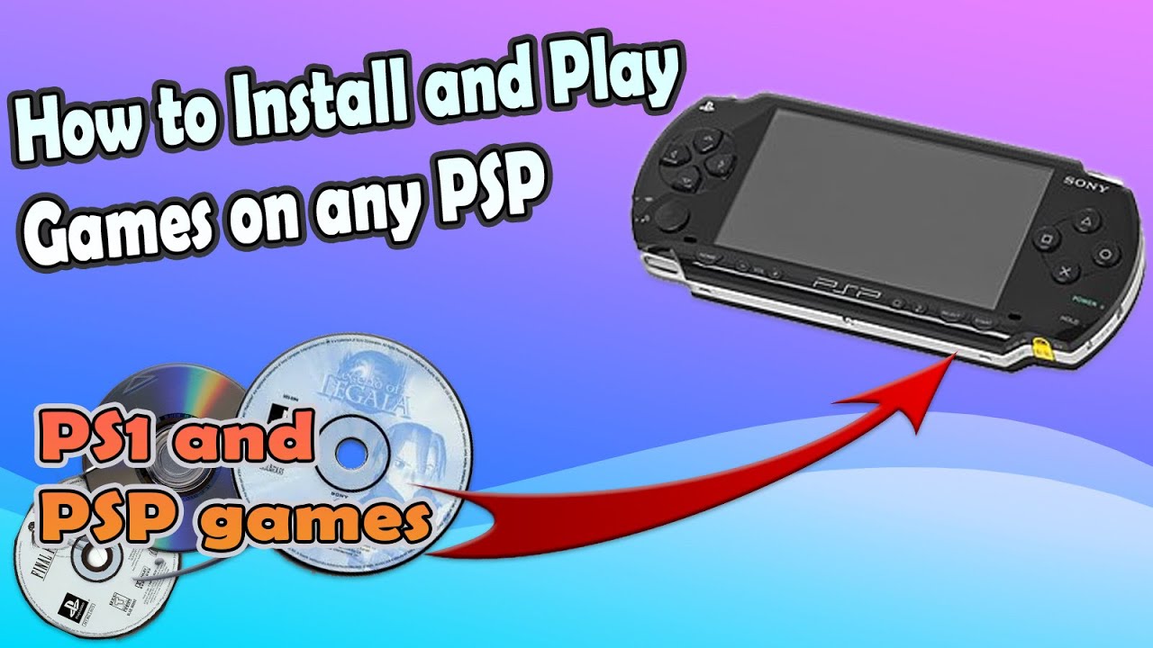 How to Install and Play games on any PSP - YouTube