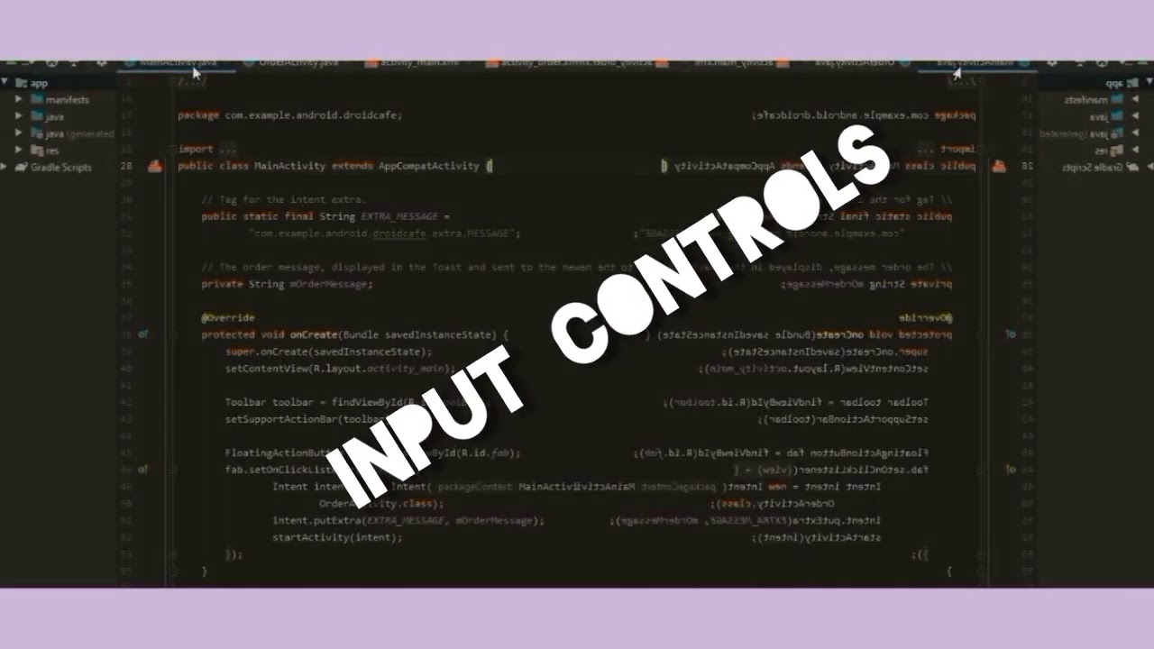 [ANDROID STUDIO] Droid Cafe | Input Controls - YouTube