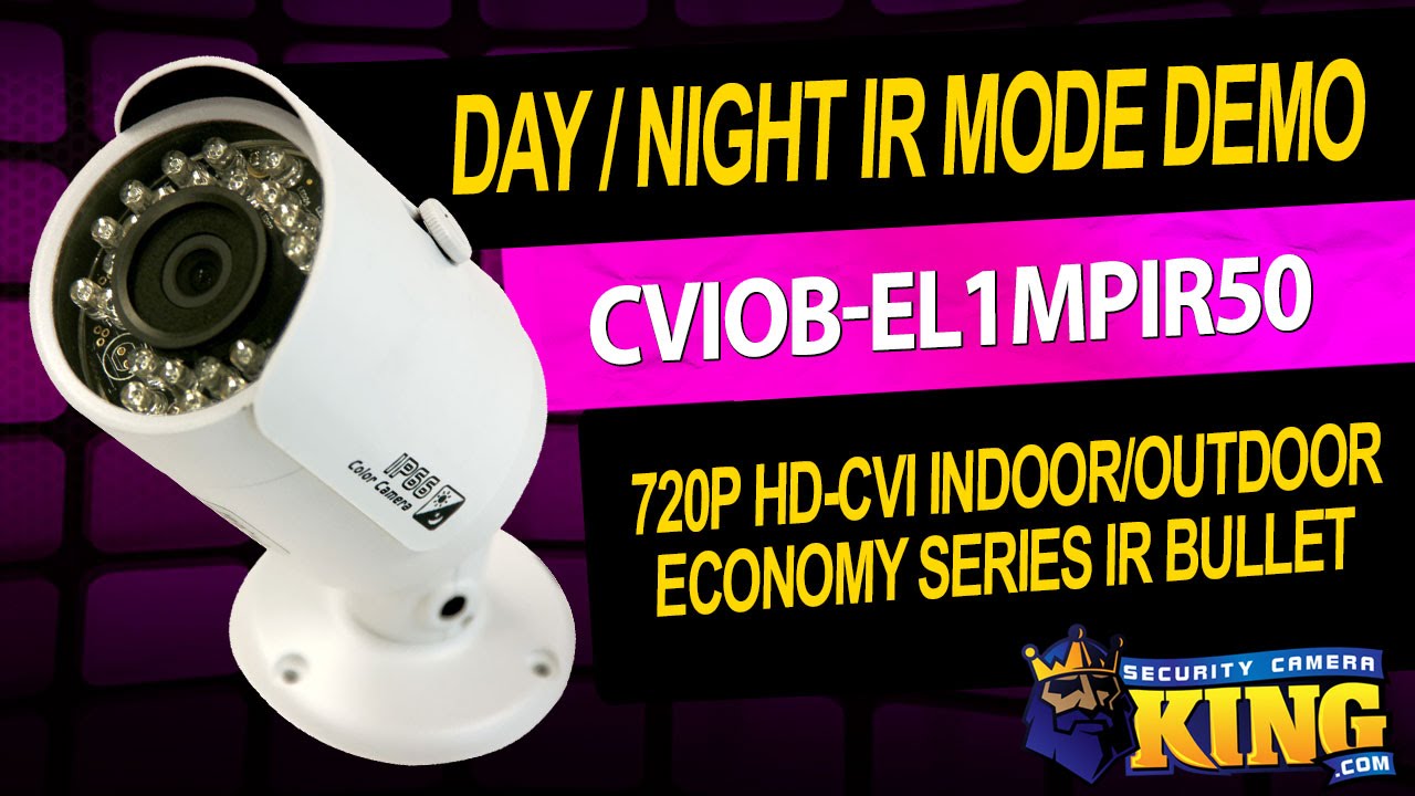 Day / Night IR Demo - CVIOB-EL1MPIR50 - HD-CVI 1.3MP - 720p Indoor ...