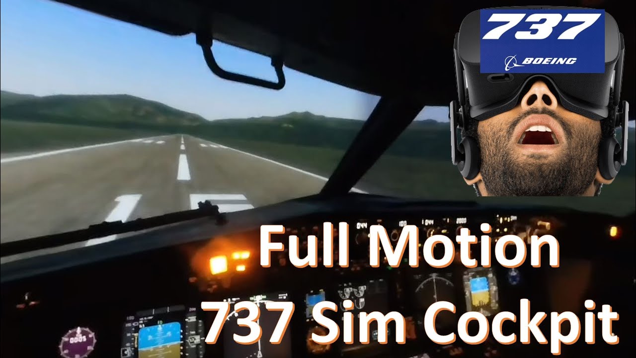 VR180 3D 737 Full Motion Simulator Cockpit - YouTube