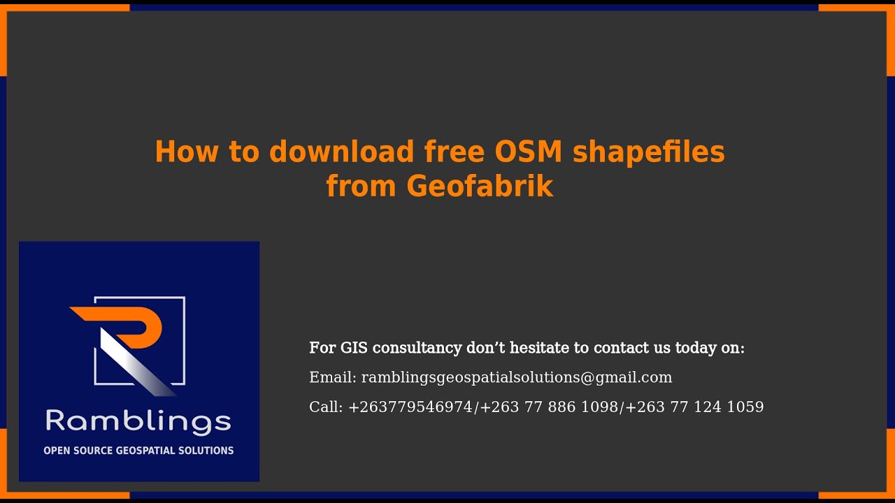 How to download OpenStreetMap Data from Geofabrik - YouTube