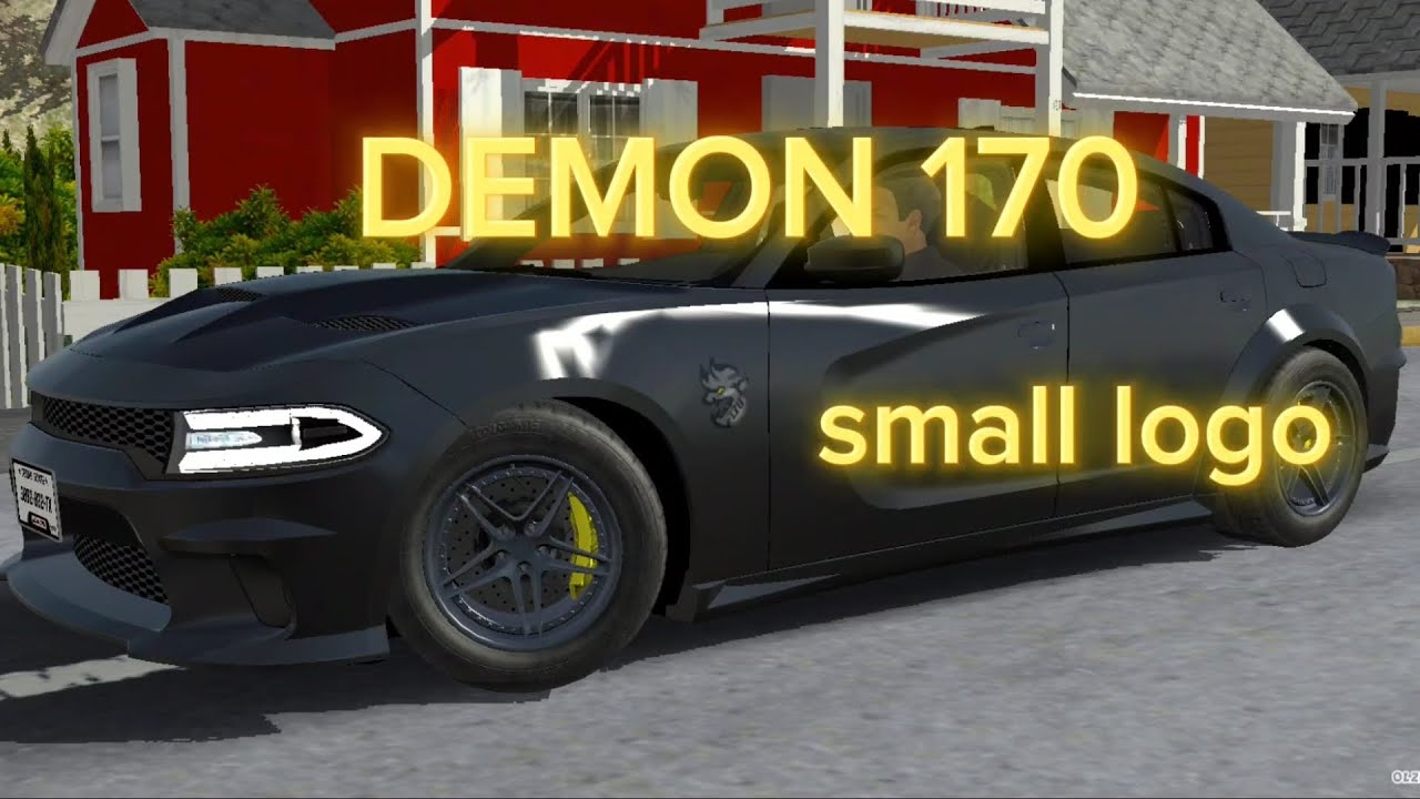 how to make this small demon 170 logo on this charger in Car Parking ...