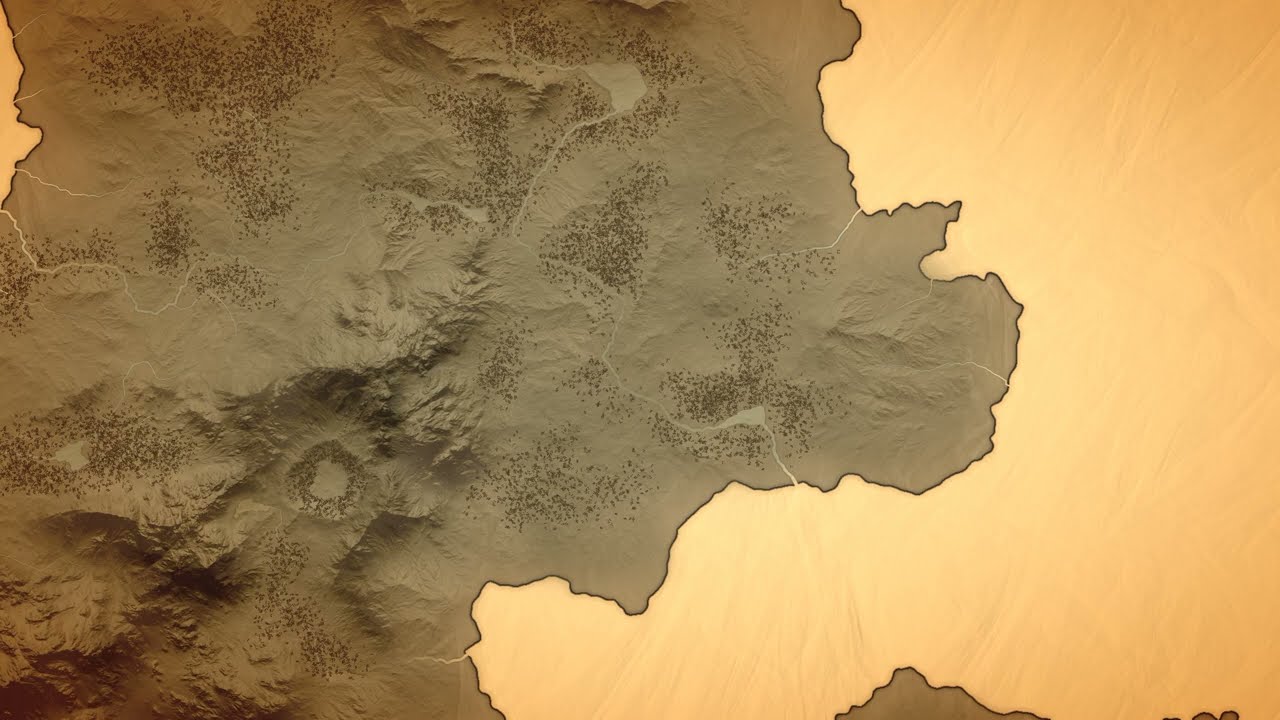 Random topographic map timelapse - YouTube