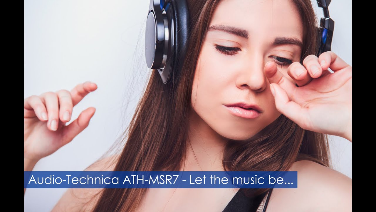 #Наушники Audio-Technica ATH-MSR7 ☆ Hot girl rhythmically dancing with headphones - YouTube