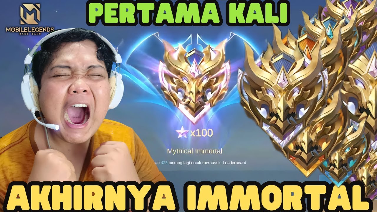 7 TAHUN MAIN MOBILE LEGEND AKHIRNYA BISA IMMORTAL !!! | MOBILE LEGEND # ...
