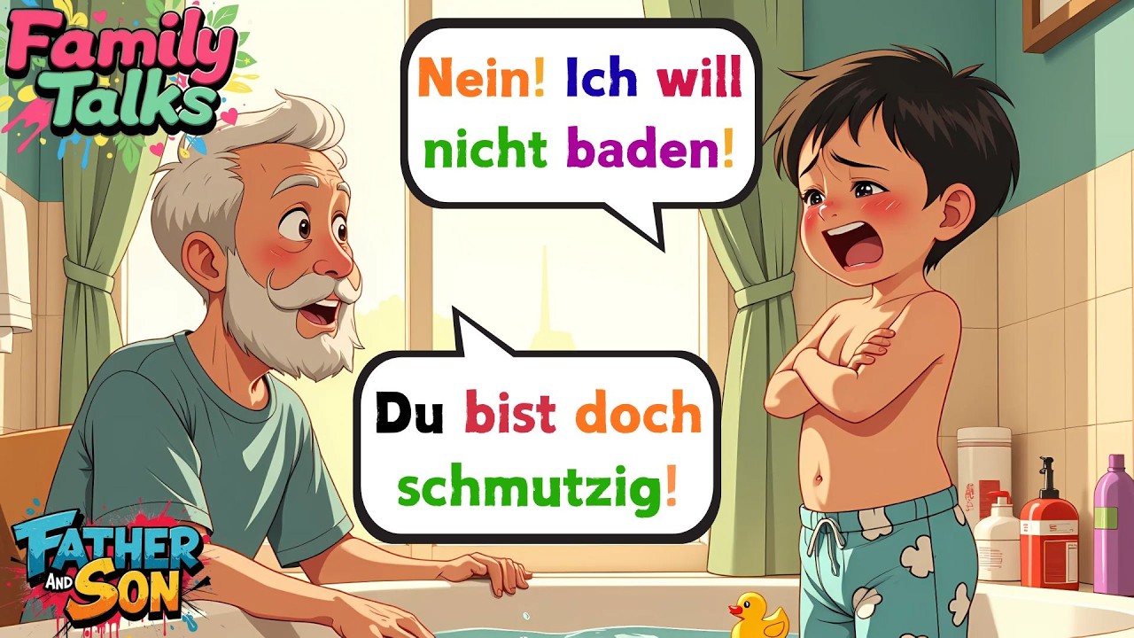 🌟Learn German with Family Talks: Father Son Daily Situations | 6 Simple ...