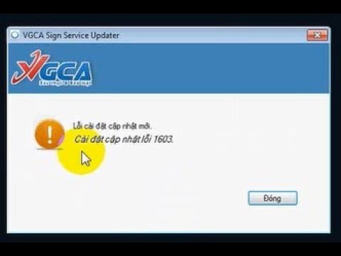 Hướng dẫn fix lỗi khi update ứng dụng ký số VGCA Sign Service bản 2.0. ...