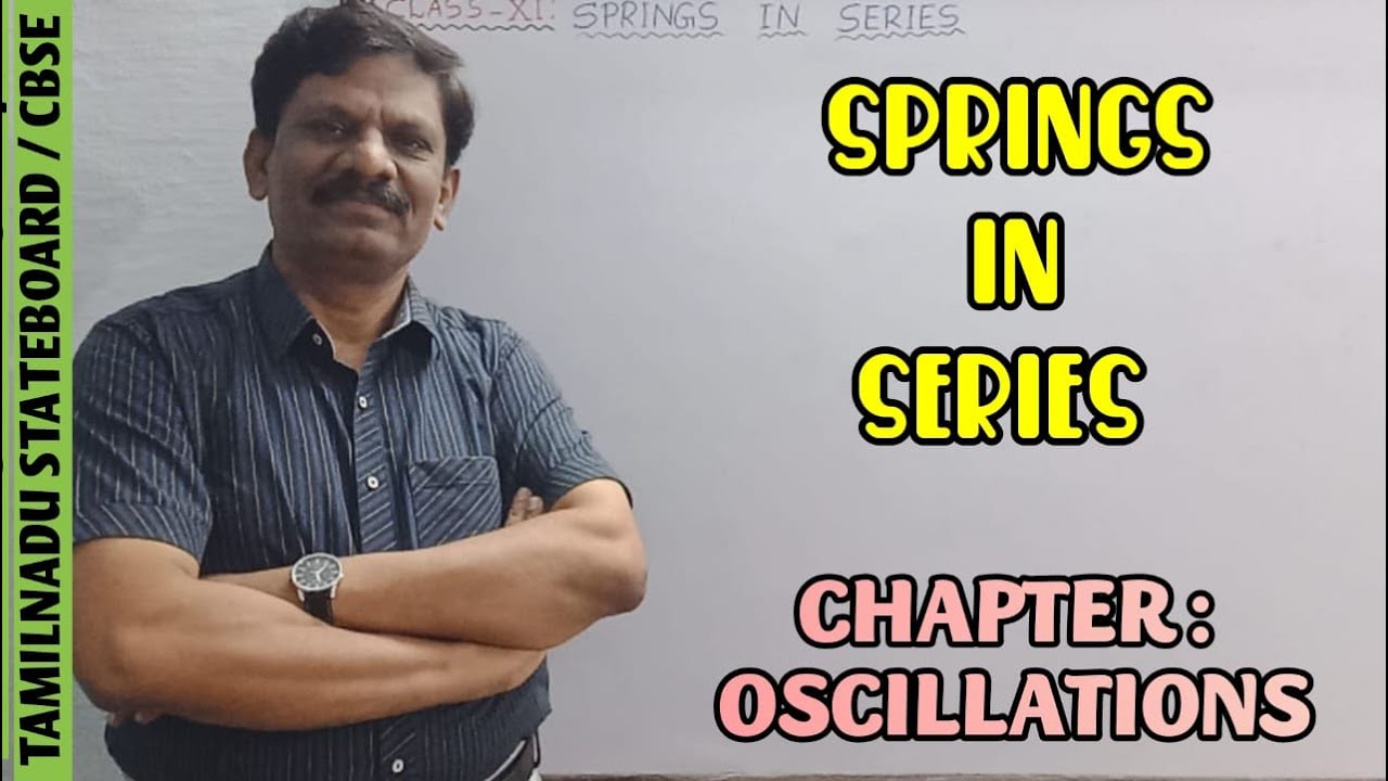 CLASS-XI: PHYSICS: OSCILLATIONS: SPRINGS CONNECTED IN SERIES - YouTube
