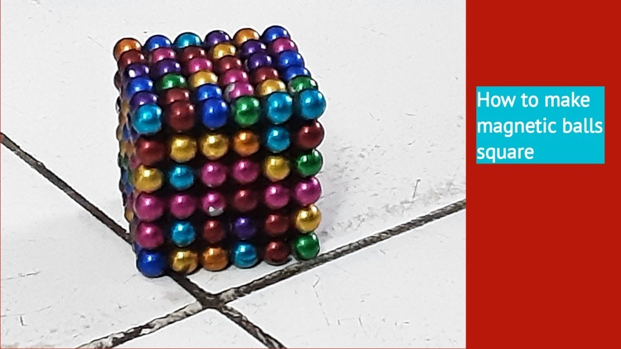 how to make a square with magnetic balls # - YouTube
