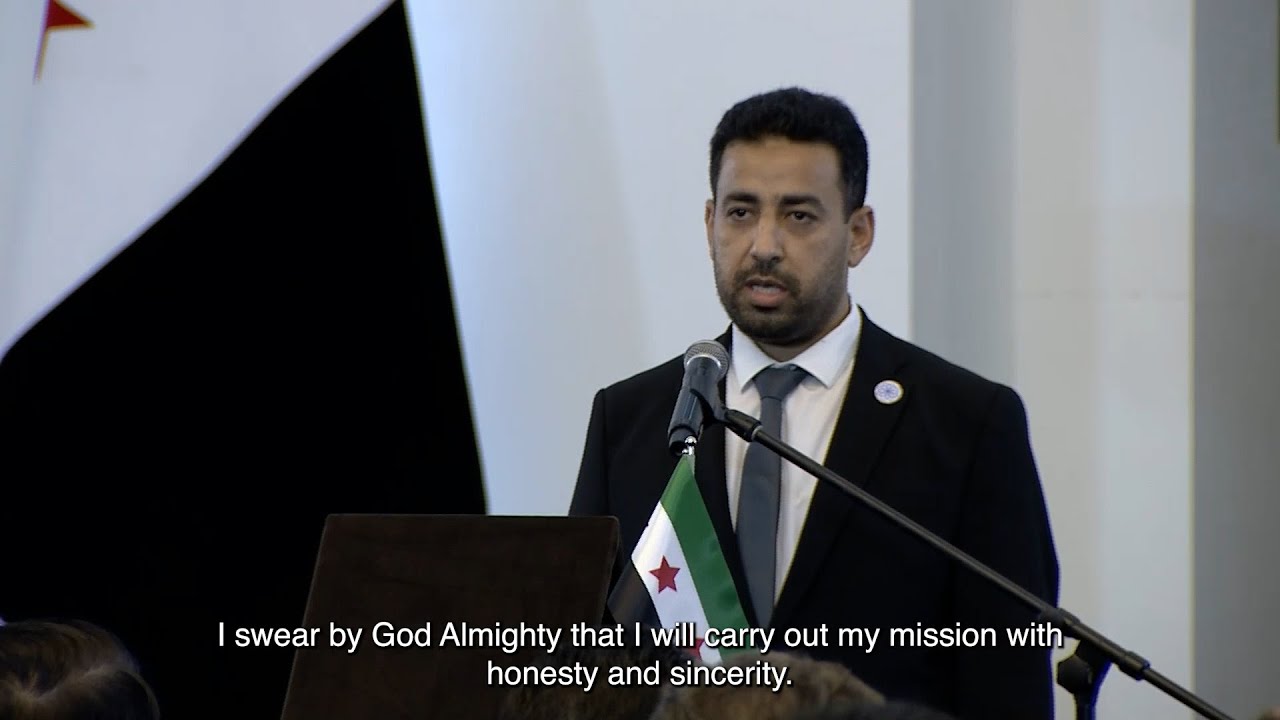Speech Health Minister Musab Al-Ali at the conference on the new ...