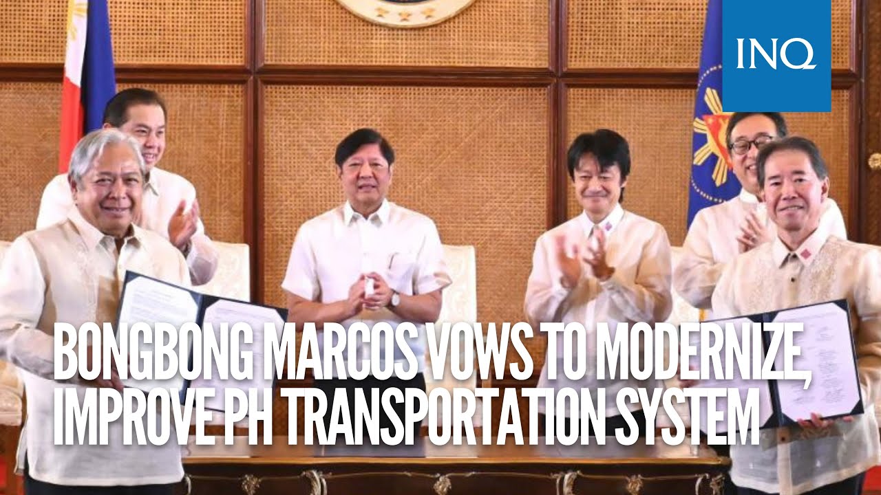 Bongbong Marcos vows to modernize, improve PH transportation system ...