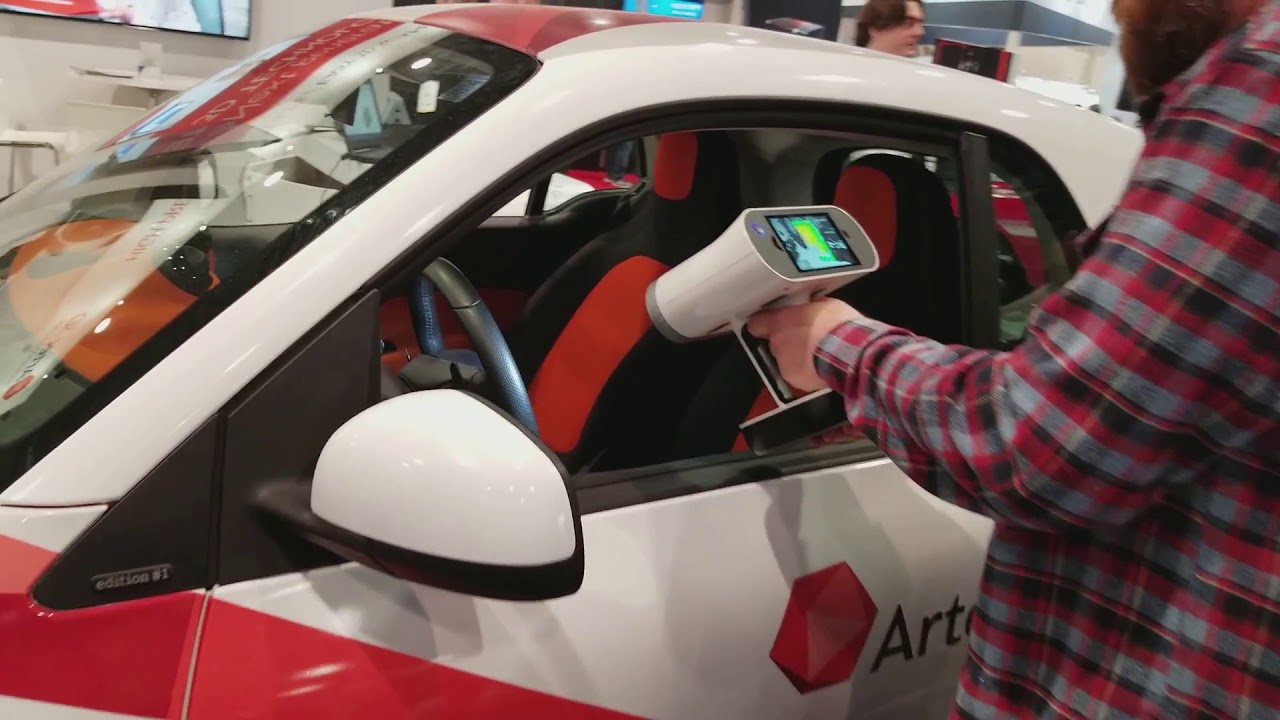 Rapid Scan 3D showing the Artec Leo interior car scan - YouTube