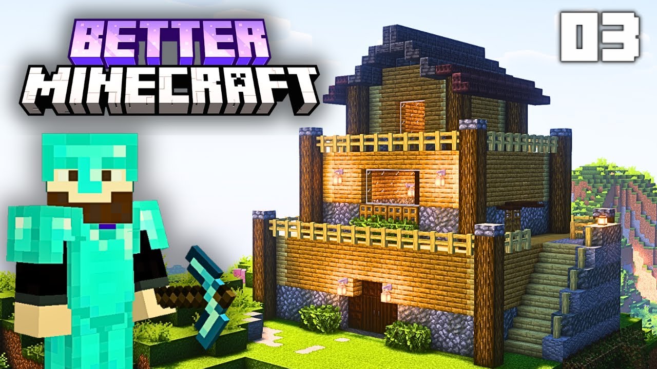 I Built the ULTIMATE Starter Base!!! Better Minecraft 1.21 EP 3 - YouTube
