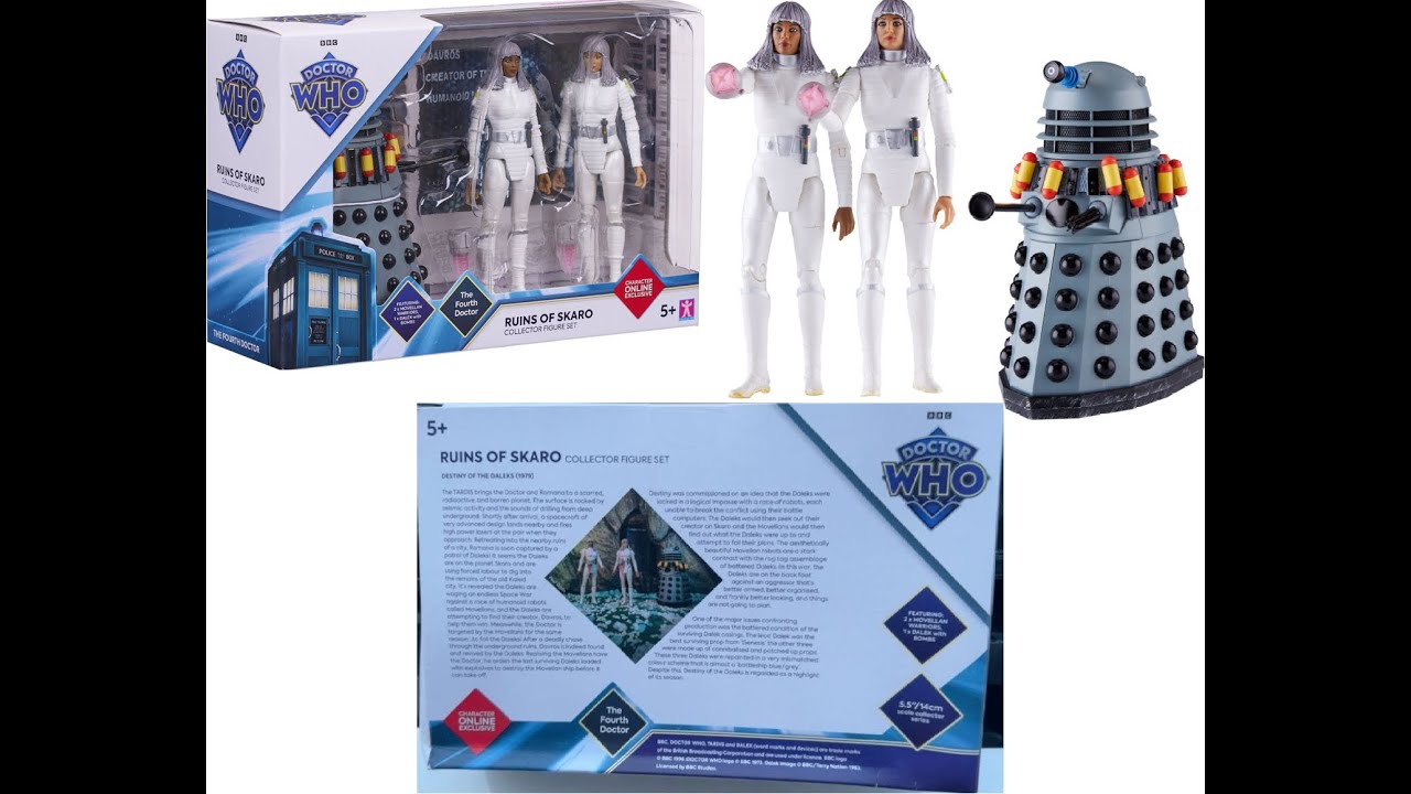 Having a look at the new Ruins of Skaro figures set exclusively online ...