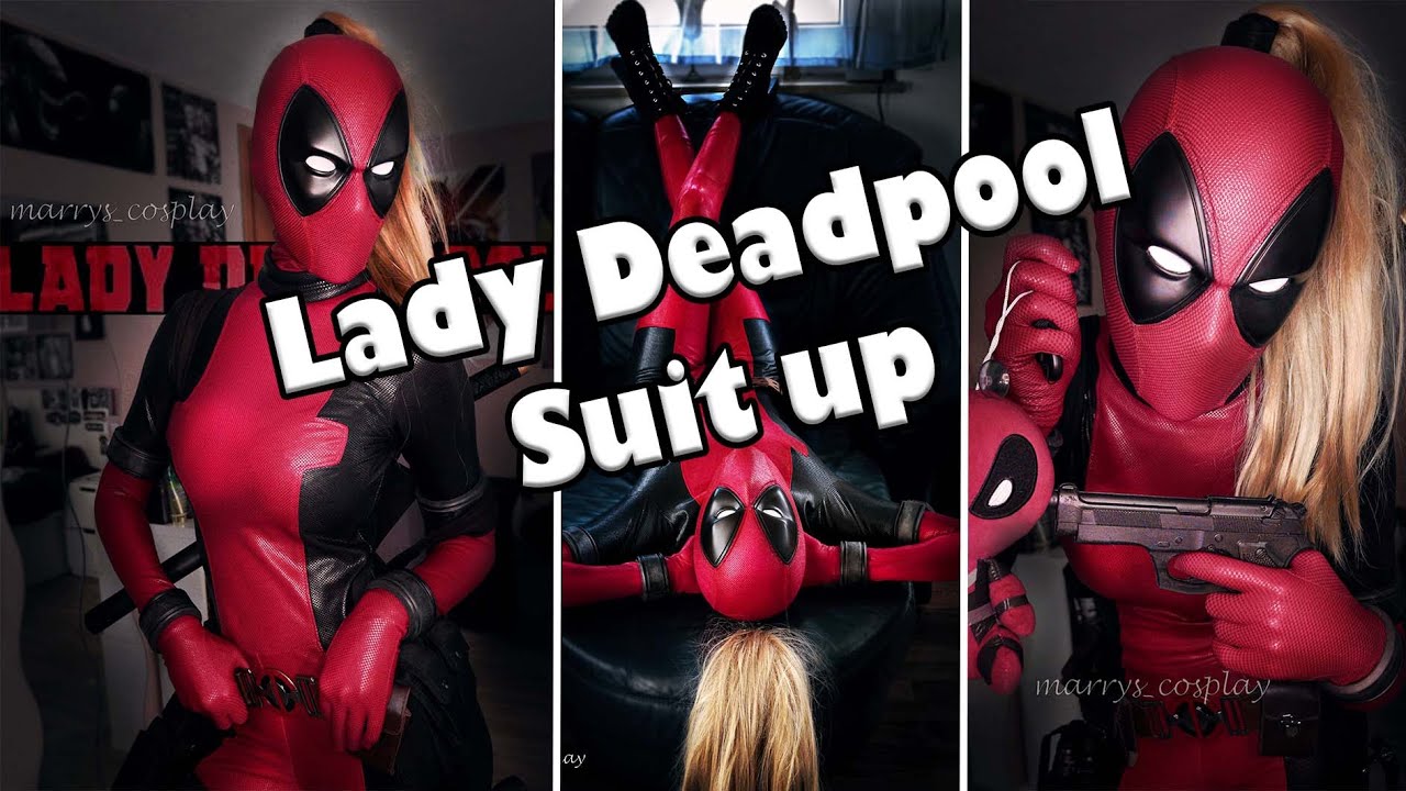Lady Deadpool Suit Up - get into cosplay - YouTube