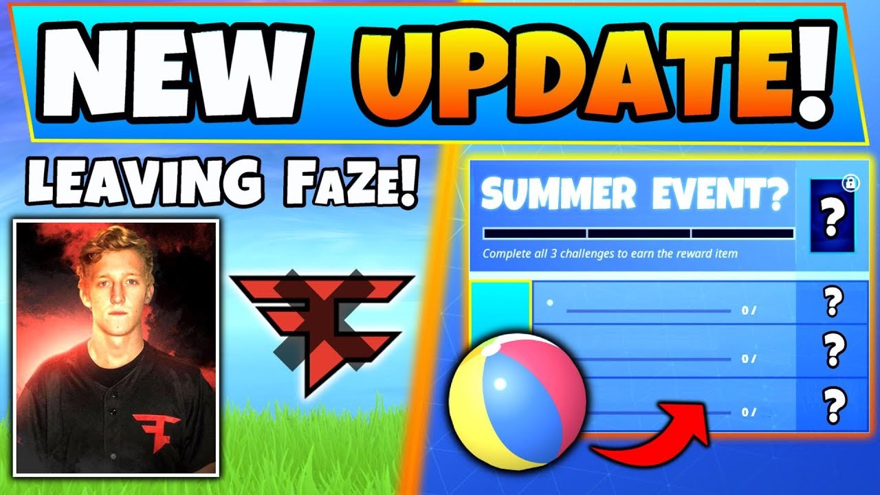 Fortnite Update: TFUE LEAVING FaZe, Summer Event?!, and NEW Skins in ...