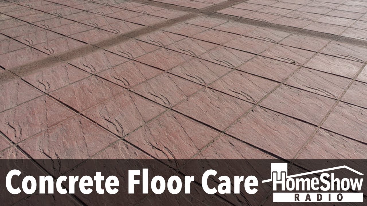 What can I do to get scuffs out of a waxed concrete floor? - YouTube