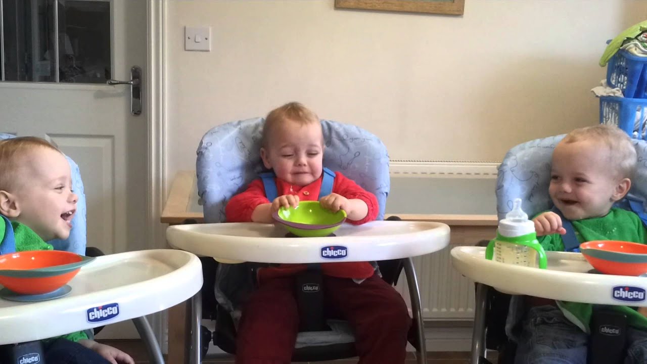 Laughing triplet brothers - YouTube