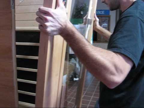 Saunatec Carbonflex Infrared sauna assembly - YouTube