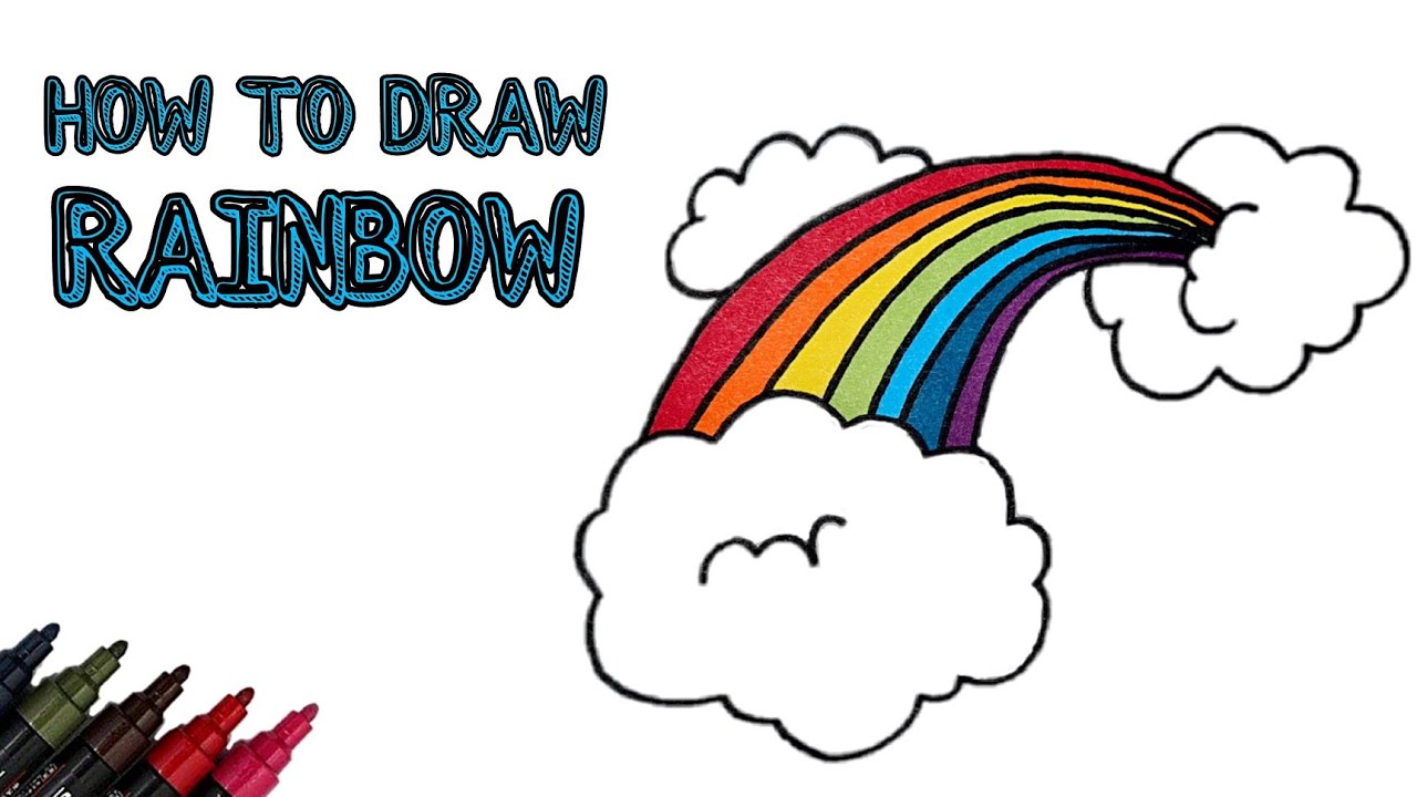How to draw a rainbow - YouTube