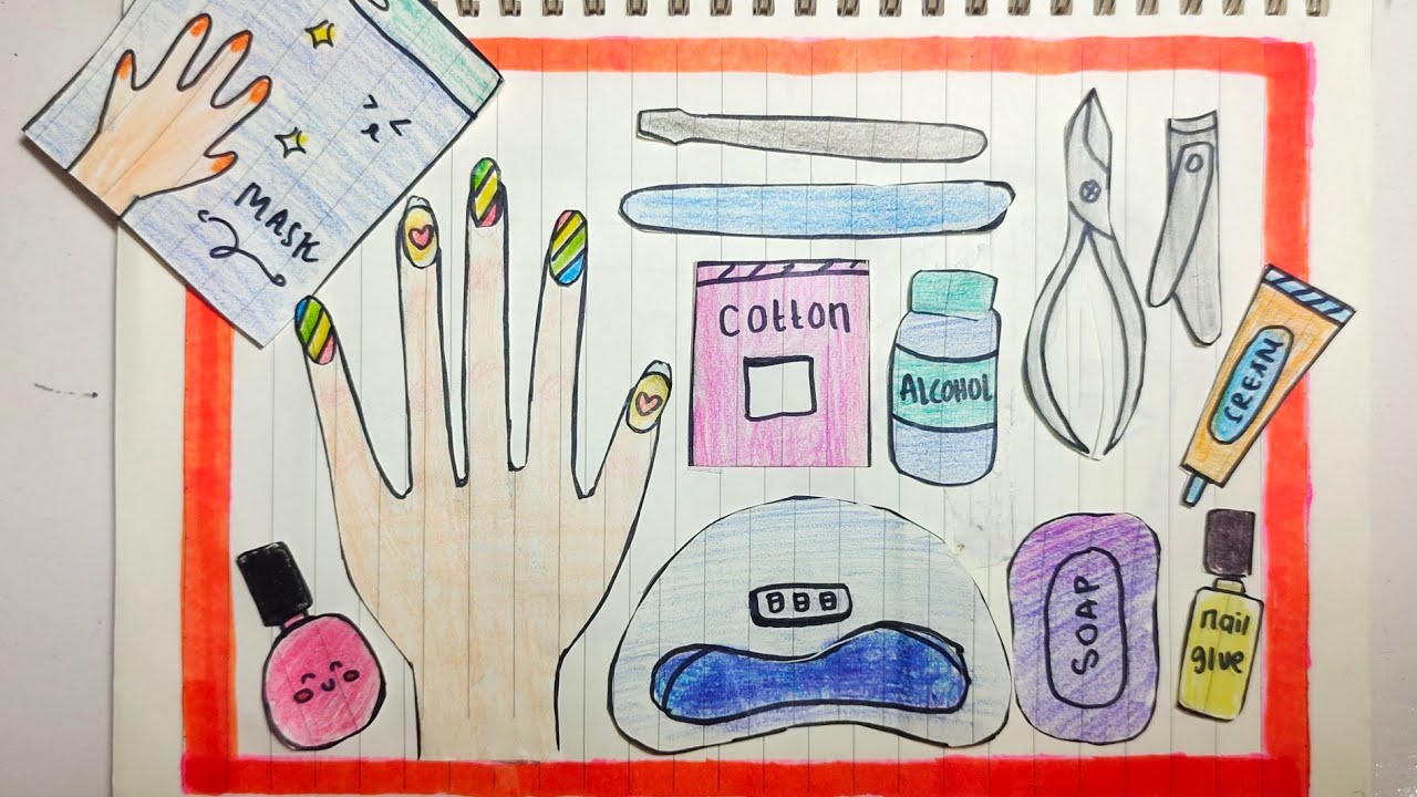 [💸paperdiy💸] nail care 💅 paper play tutorial - perawatan kuku kertas ...