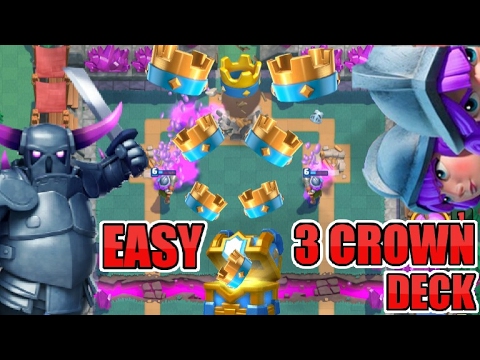 Clash Royale | BEST DECKS For Getting 3 CROWNS! - YouTube